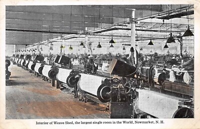 # G3292 NEWMARKET, N.H. POSTCARD, WEAVE COMPANY | eBay
