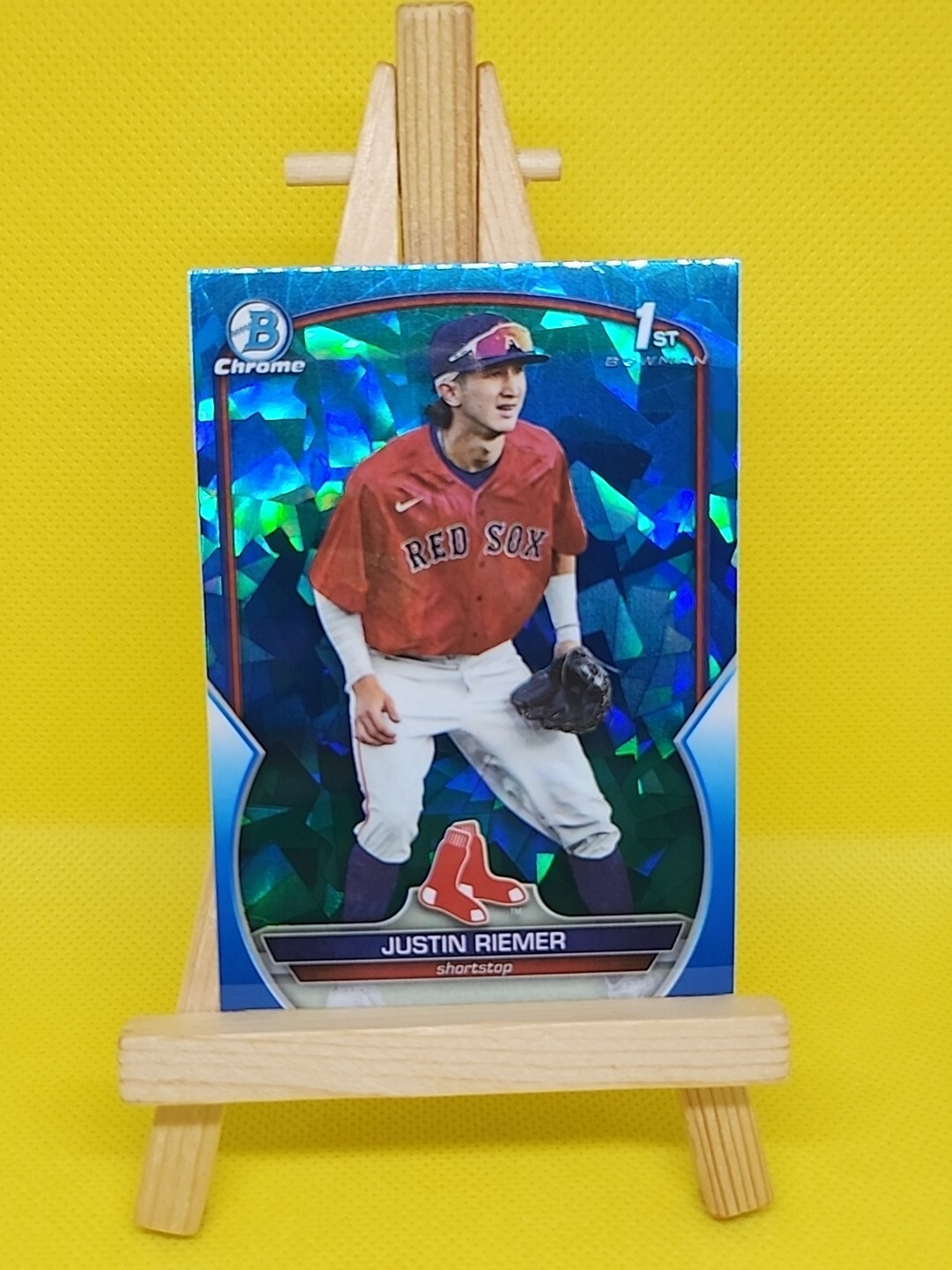 2023 Bowman Draft Sapphire #BDC-182 Justin Riemer Chrome Sapphire ...