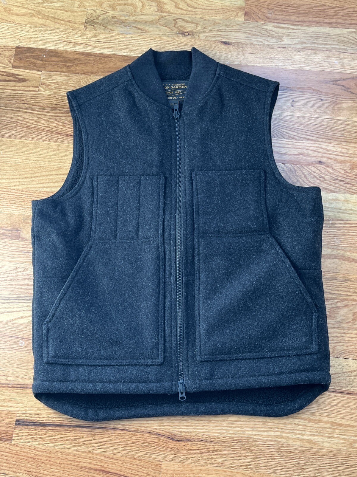 Filson Lined Mackinaw Wool Work Vest Sherpa Lined Thi… - Gem