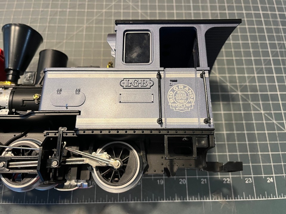 LGB G Scale Train 0-4-0 LOCOMOTIVE ENGINE #2017 Rio Grande RUNS F&R ...