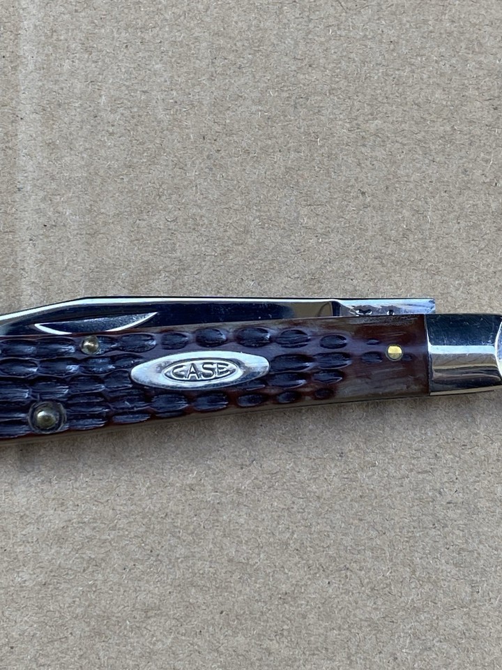 Case XX 1970 10 Dot Case XX 61048 Slimline Trapper Knife Jigged Handles | eBay
