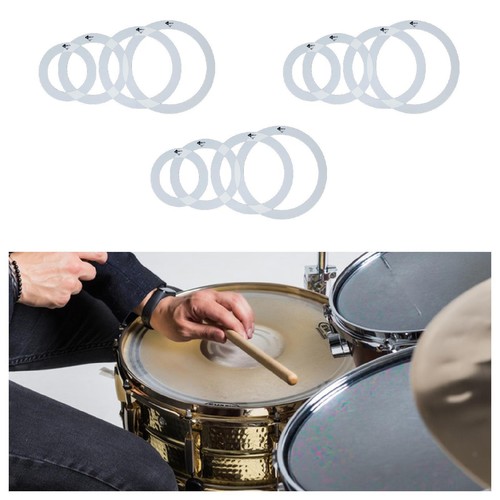 4Pcs Drums Mute Rings Accessories Practical Drum Parts Sturdy Drum ...