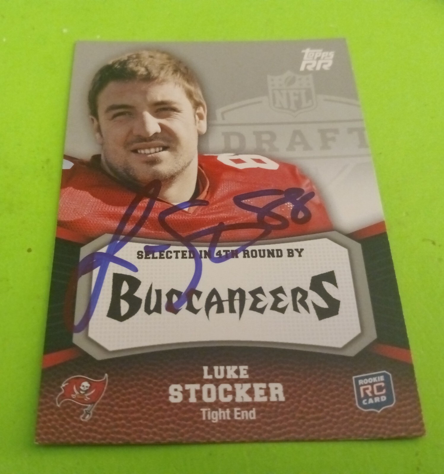 2011 LUKE STOCKER SIGNED Topps Rising Rookies #136 AUTO MINT Buccaneers ...