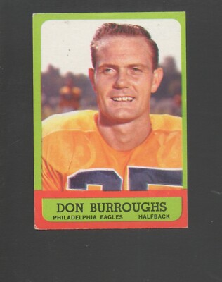 1963 Topps Football Card #117 Don Burroughs-Philadelphia Eagles. | eBay