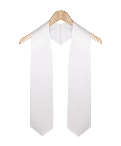 White Graduation Stole – Elegant Stole for Graduation Ceremony | eBay