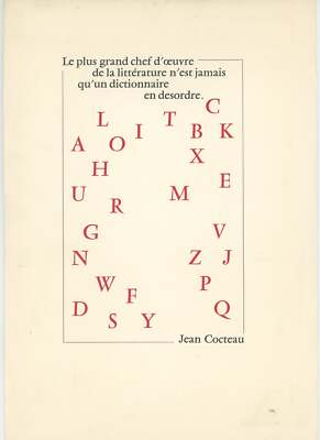 Jean Cocteau | Herman Zapf / PRINTED SHEET LE PLUS GRAND CHEF #297656 ...