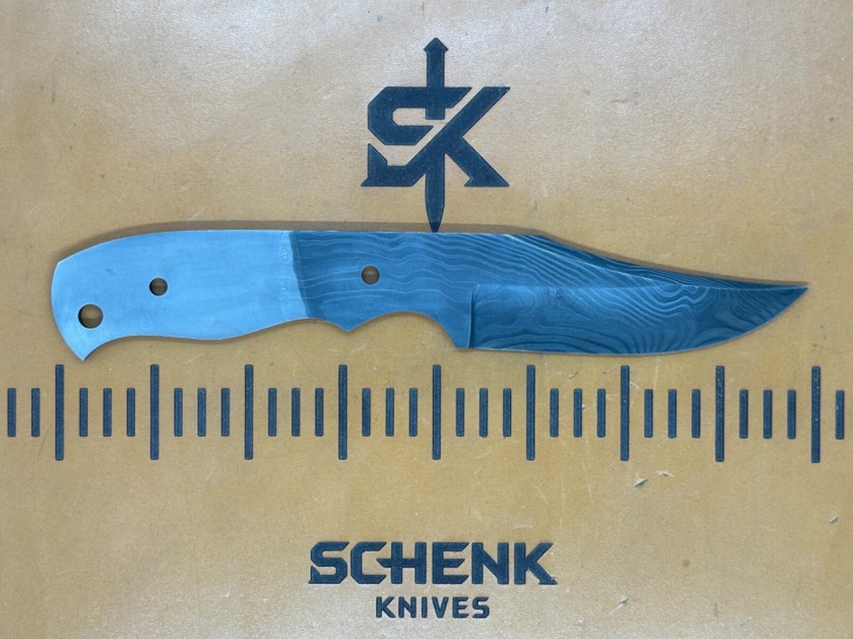 Rhino Hunter Damascus Steel Knife Blade Knife Supply Blank FT-426 | eBay