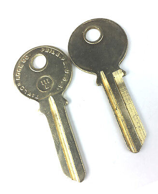 VTG Lot of 2 Taylor Lock 111-L Metal Key Blanks Uncut Keys Made USA | eBay