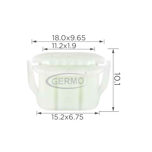 10 x Befestigungs-Clip Säulen-Kofferraum-Verkleidung für Renault ...