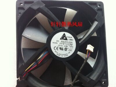 13.5CM 13525 12V 0.38A AFB1312M 4-wire dual ball fan | eBay