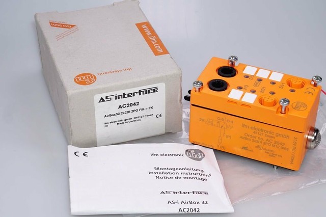 Ifm Electronic AirBox 2x2DI 2PO M12 AC2042 IP65 Pneumatik-Module AirBox ...