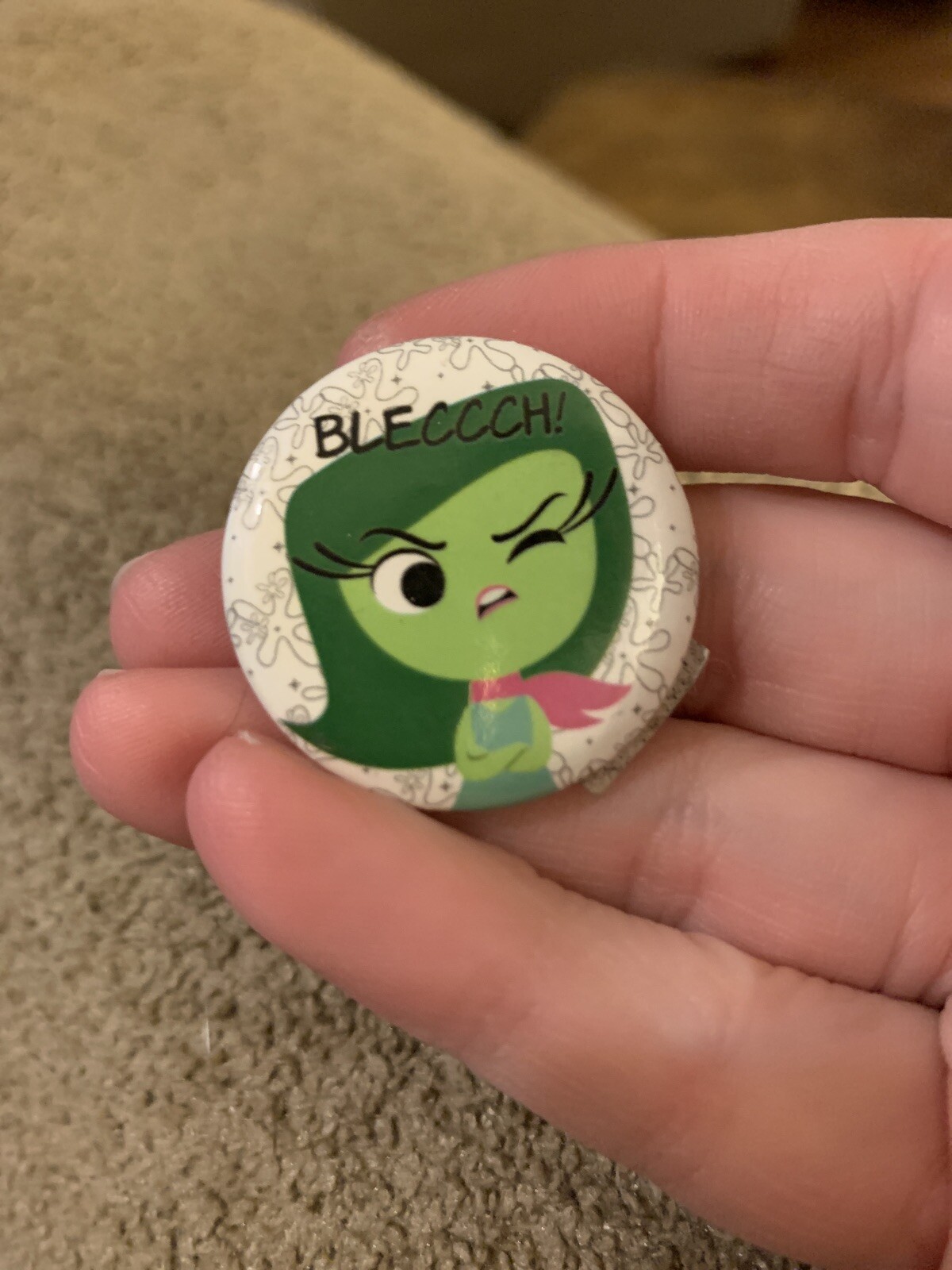 Inside Out Disgust Bleccch! Small Pin-Back Pinback Button Pin (GW1) | eBay
