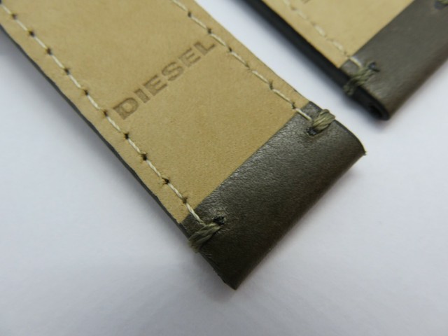 Diesel DZ4464 Men's Mega Chief Olive Leather Strap Watch 57mm for sale ...