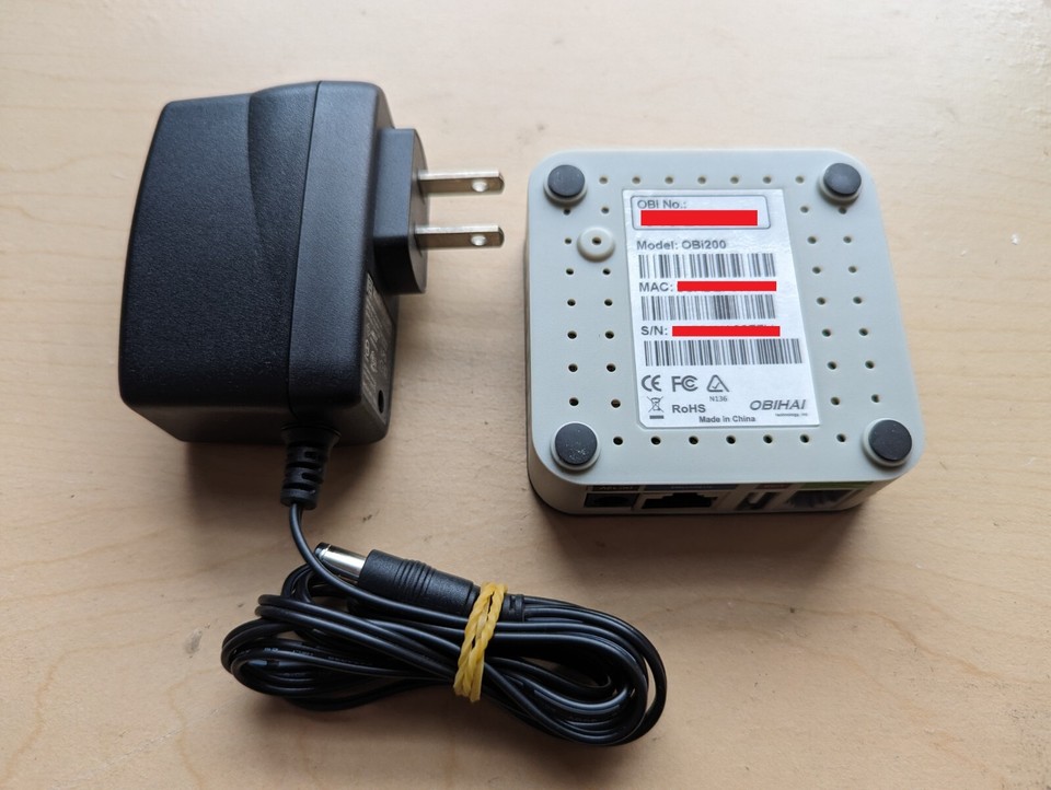 Polycom Obihai OBi200 1-Port VoIP Phone Adapter with Google Voice & Fax ...