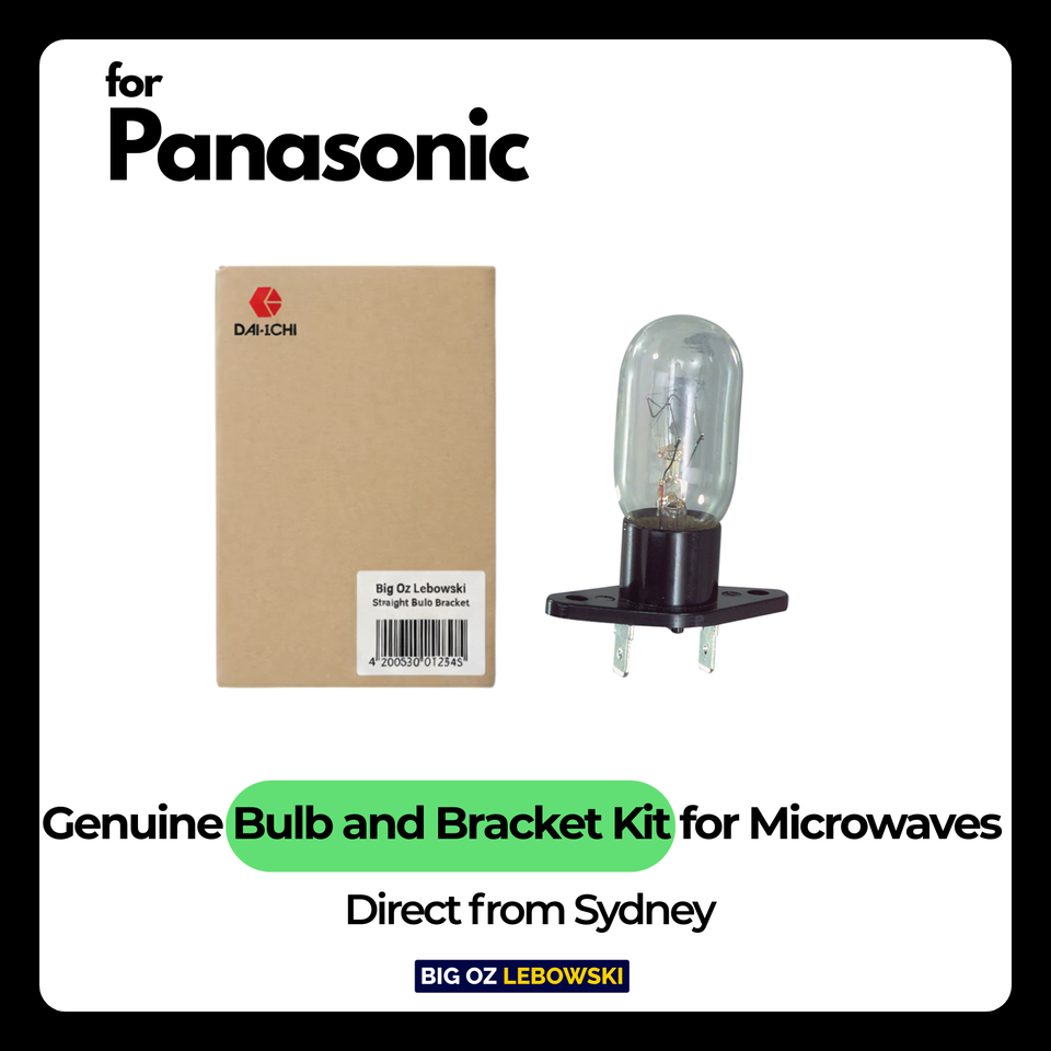 Genuine Bulb & Bracket Kit For Panasonic NN-ST680S Inverter Microwave ...