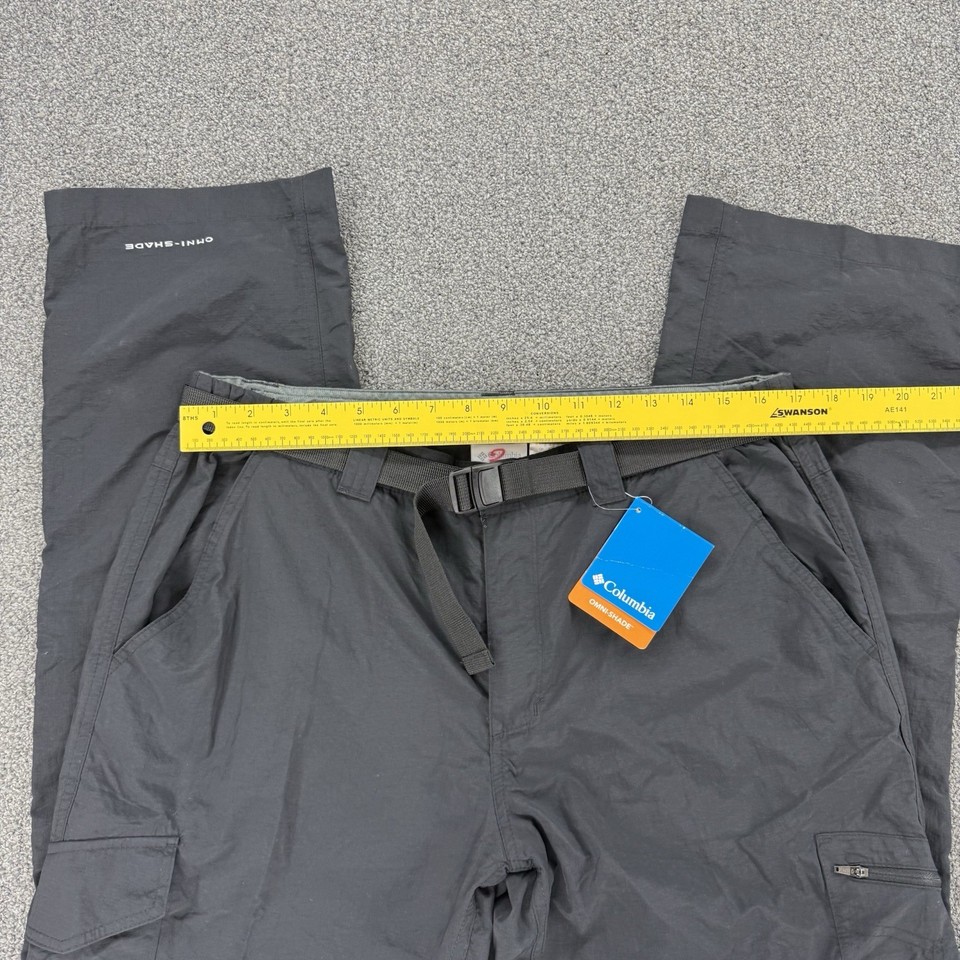 Columbia Mens Silver Ridge Cargo Pants Size 36x32 Black Pockets Omni ...