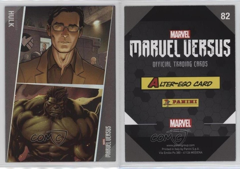 2022 Panini Marvel Versus Alter-ego Card Bruce Banner / Hulk #82 2p7 | eBay