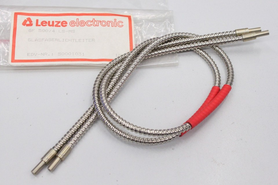 2x LEUZE GF 500/4LS-MS Sensor Kabel Glass Fiber Glasfaser GF500/4LSMS ...
