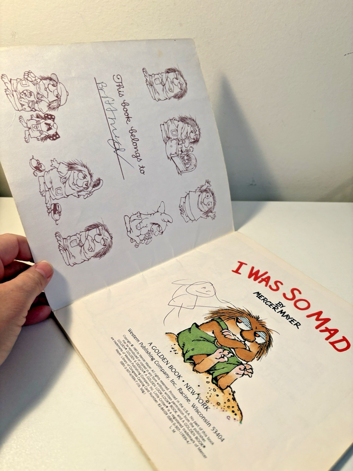 Vtg 1983 Golden Little Critter Book Mercer Mayer I Was So Mad Paperback ...