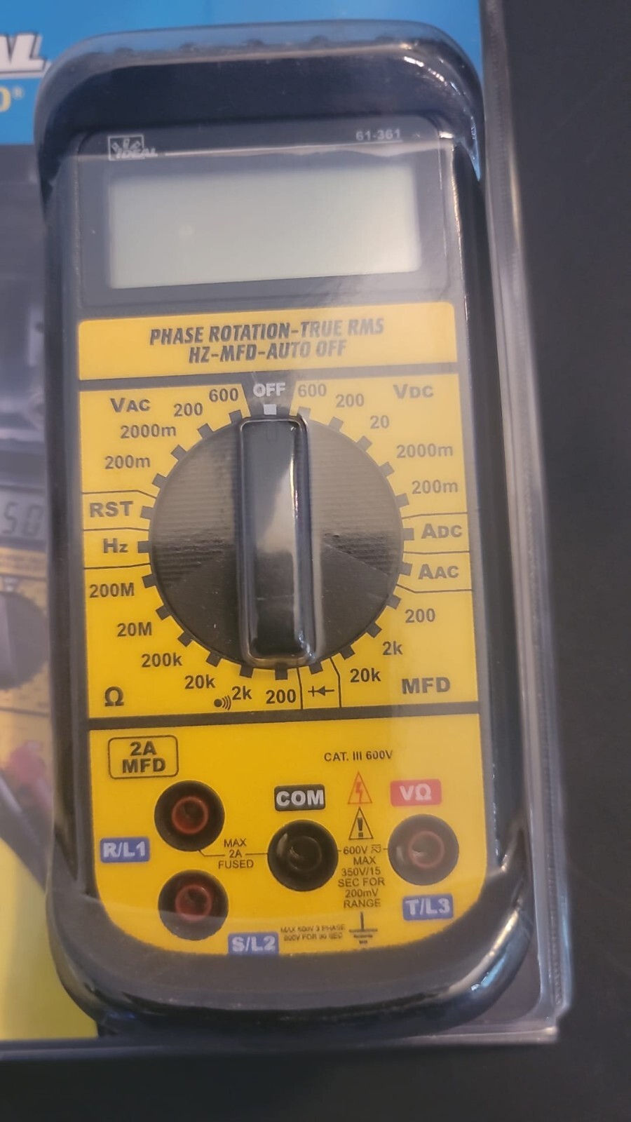 Ideal Test-Pro Contractor-Grade Multimeter 3 Phase Rotation True Rms ...