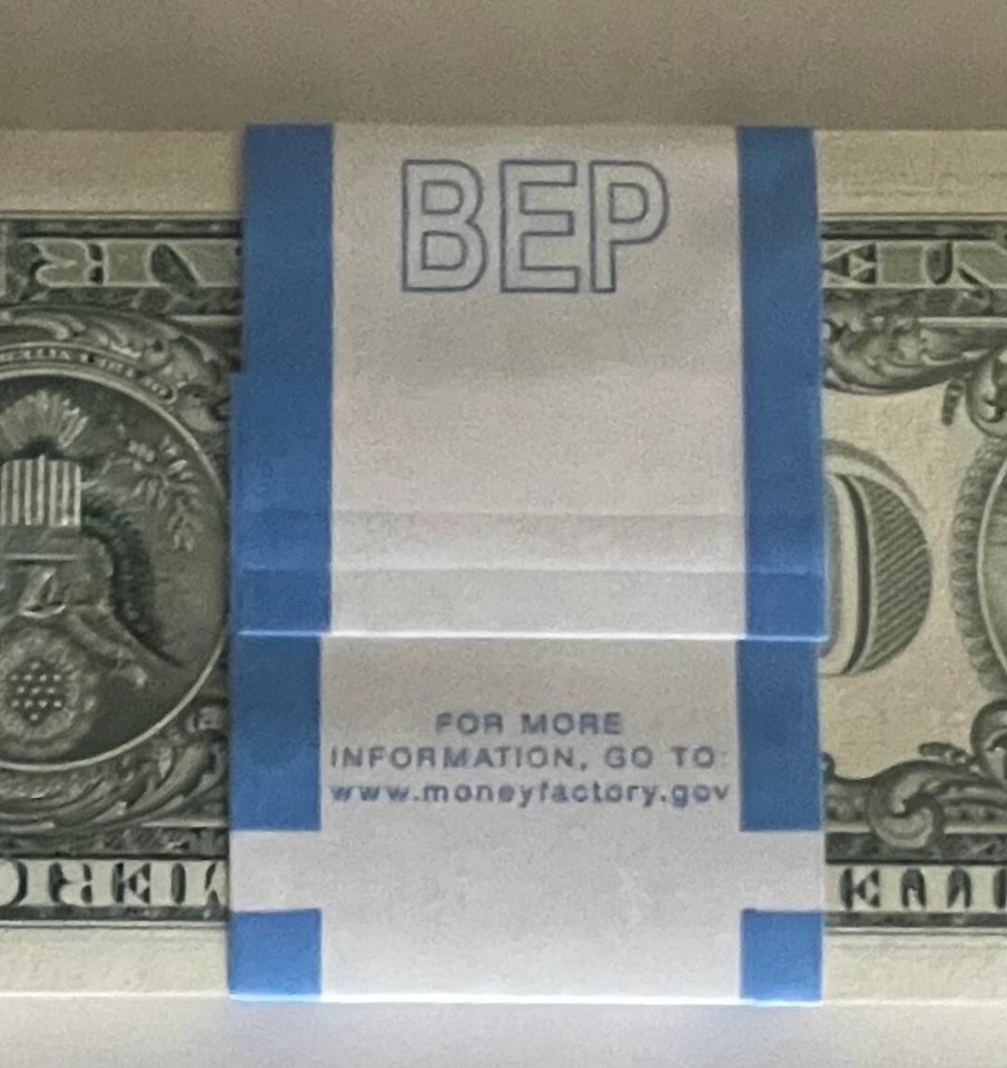 ONE STACK of 2013 $1 One Dollar w/ 6 RARE ST R BILLs from BEP PACK out ...
