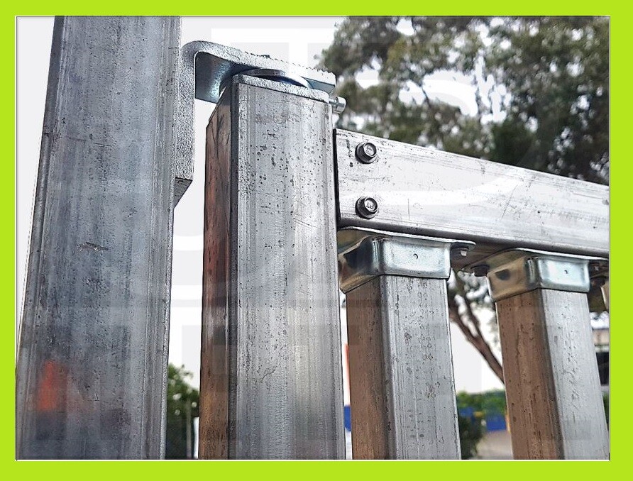 Heavy Duty Ball Bearing Pair of Gate Hinge Swing gate 50x50mm Steel or ...
