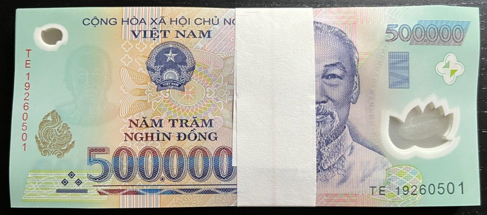 Vietnamese Dong 10 Million ( 20 x 500000 NOTE) Vietnam Currency Lot ...