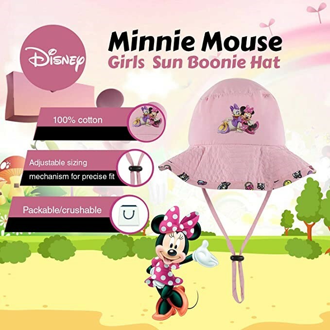 Disney Minnie Mouse Donald Duck Toddler Girls Pink Bucket Hat Boonie ...