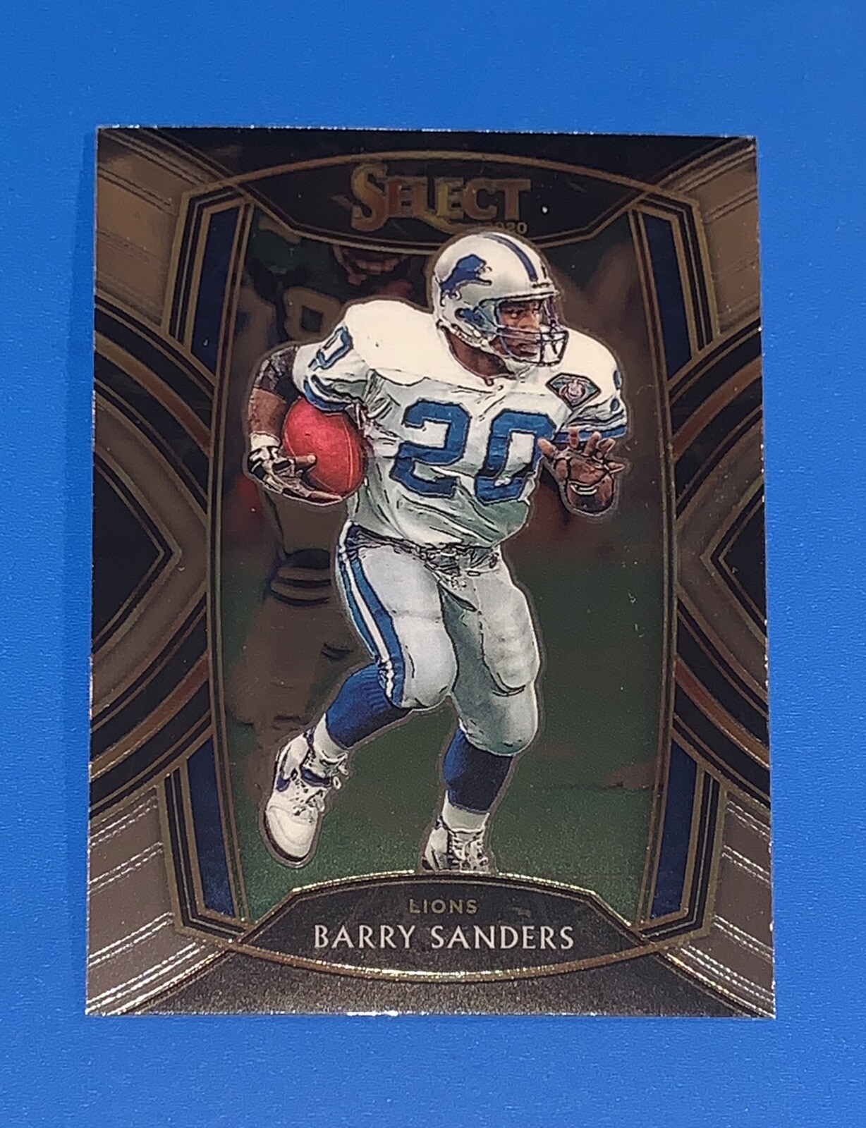 2020 Panini Select Barry Sanders Football Card #229 Club Level Detroit ...