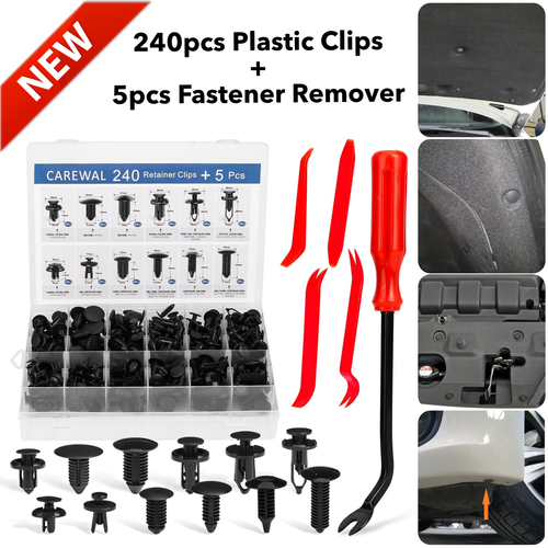 Tornillos De Plasticos Para Carros Autos Clips Remaches Plásticos 240 ...