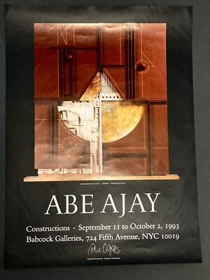 Abe Ajay Signed Vintage Poster | eBay