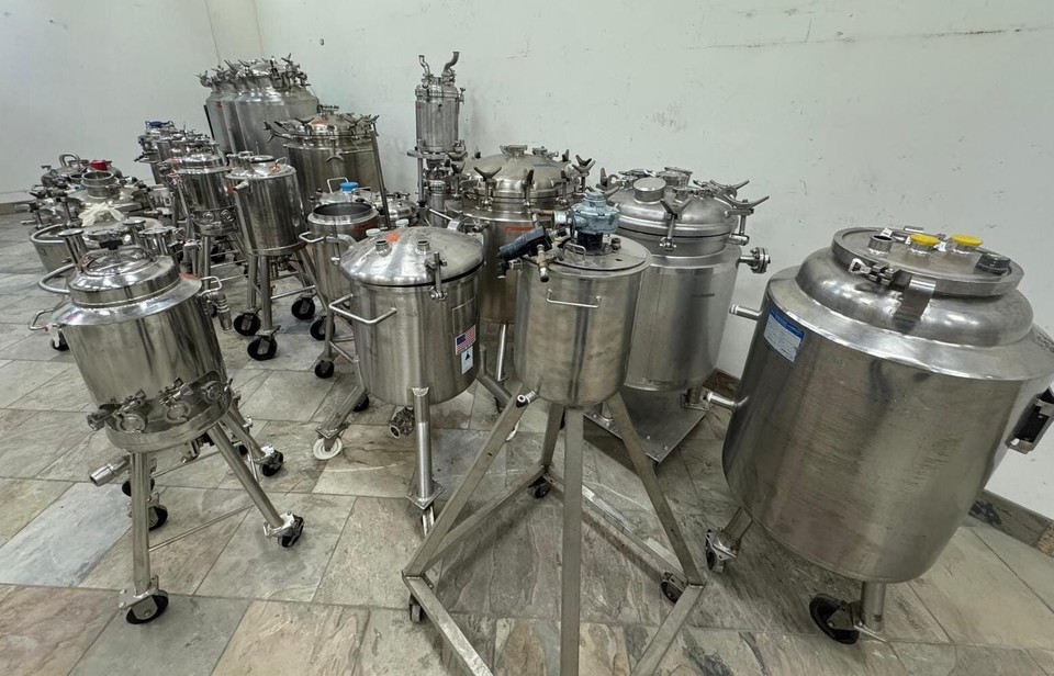 Large Lot Stainless Steel Portable Jacketed Vessel Tank Fermentation ...