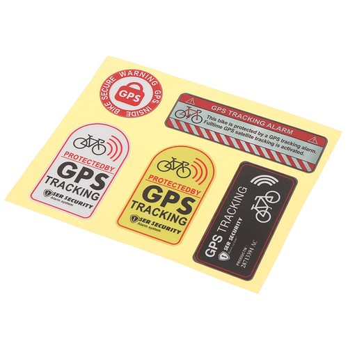 GPS TRACKING Alarm Sticker Reflective Bicycle Warning Sticker Anti ...