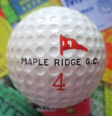 vtg - MAPLE RIDGE GOLF COURSE gc - Logo Golf Ball - Ashtabula OH | eBay
