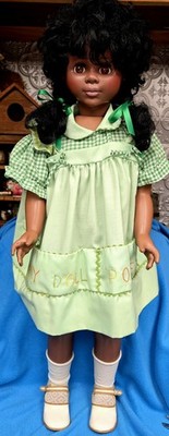 Vintage EEGEE African American Play pal size Walker Doll 30 inches ...