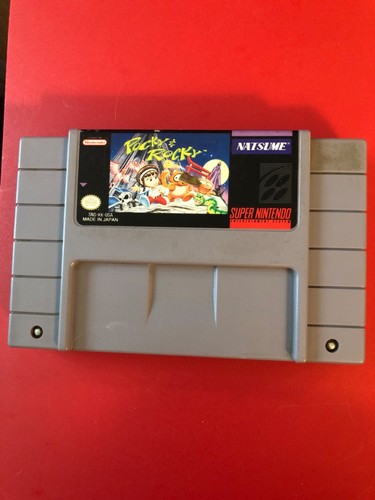 Super Rare Pocky and Rocky Super Nintendo Game SNES Great Condition | eBay