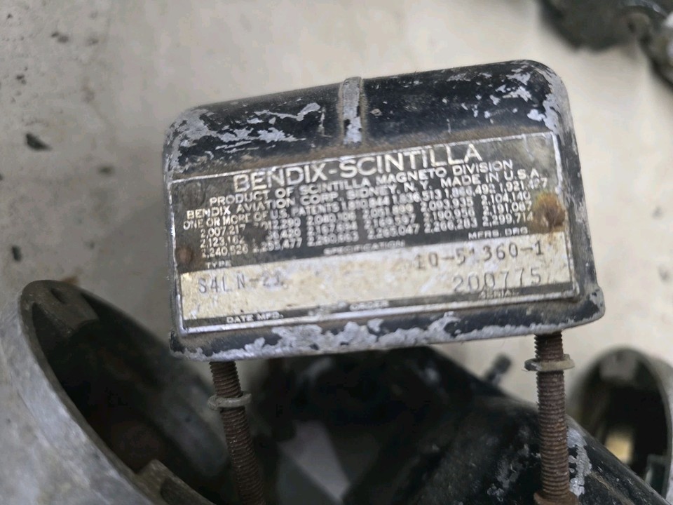 Bendix Scintilla Aircraft Mags Magneto Parts Lot S4LN-20 S4LN-21 Cessna ...