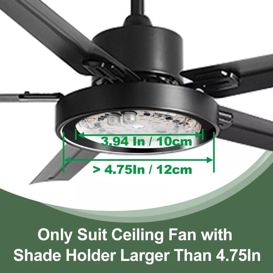 Ceiling Fan LED Light Replacement 3.93”, Ceiling Fan Light Kit Only ...