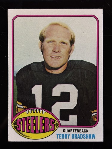 1976 Topps Terry Bradshaw #75 Football Card Pittsburgh Steelers | eBay