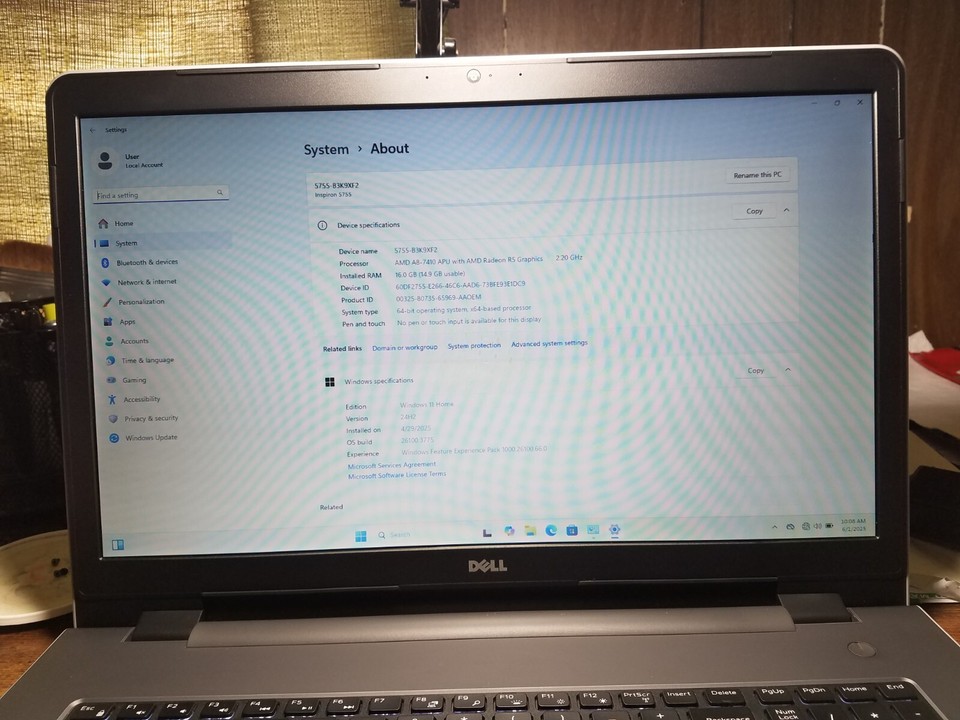 Dell Inspiron 5755 17.3" Laptop With Windows 11 Home (1)vr | eBay
