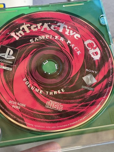 Sony PlayStation 1 Interactive CD Sampler Pack Volume Three 3 PS1 Demo ...