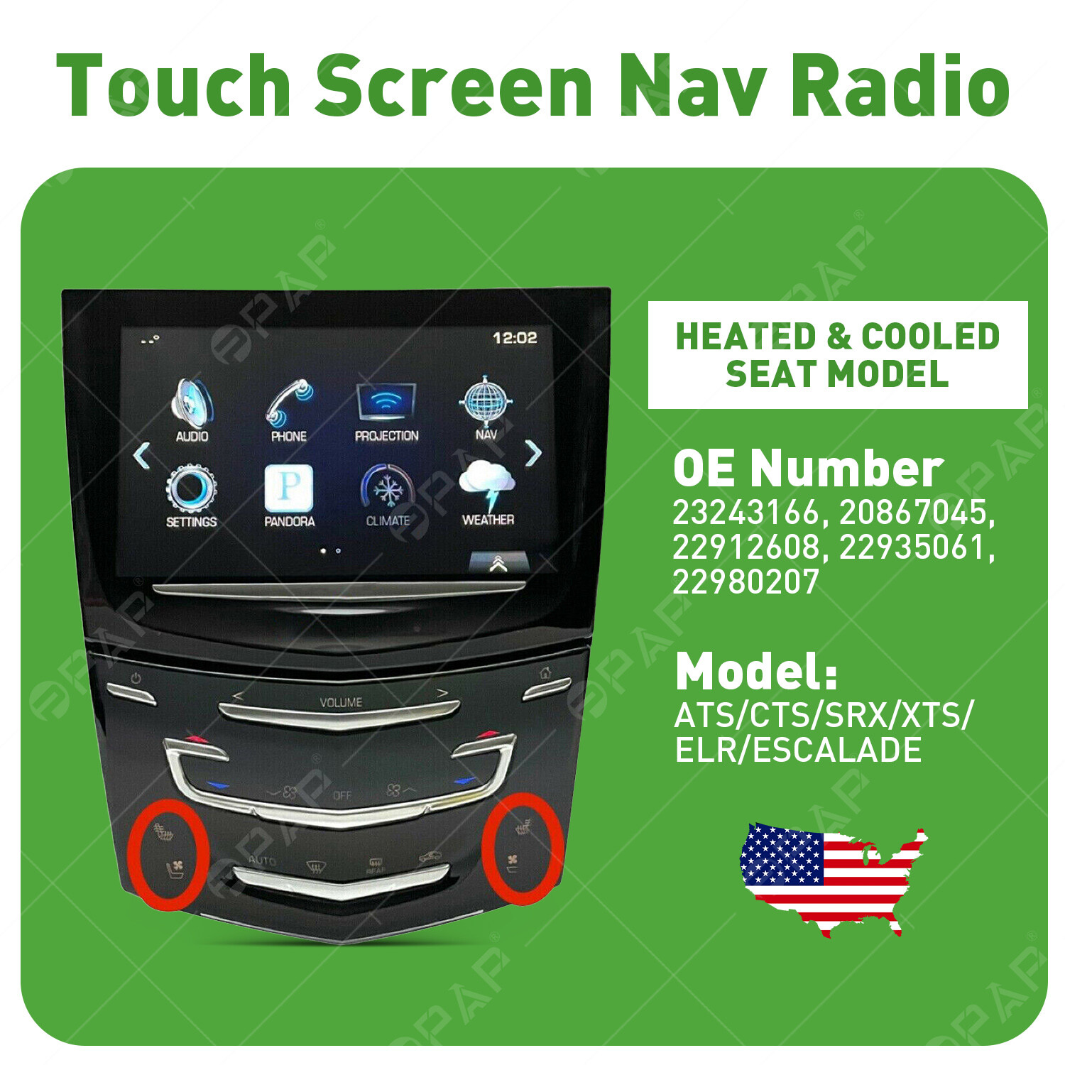 Touch Screen Nav Radio System For Cadillac ESCALADE CUE 2015-2020 High ...