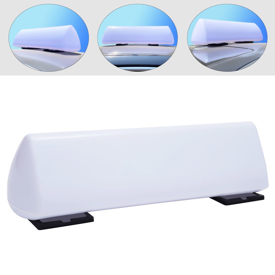 56CM DIY LED Blank Taxi Cab Sign Car Roof Top Topper Advertising Light ...
