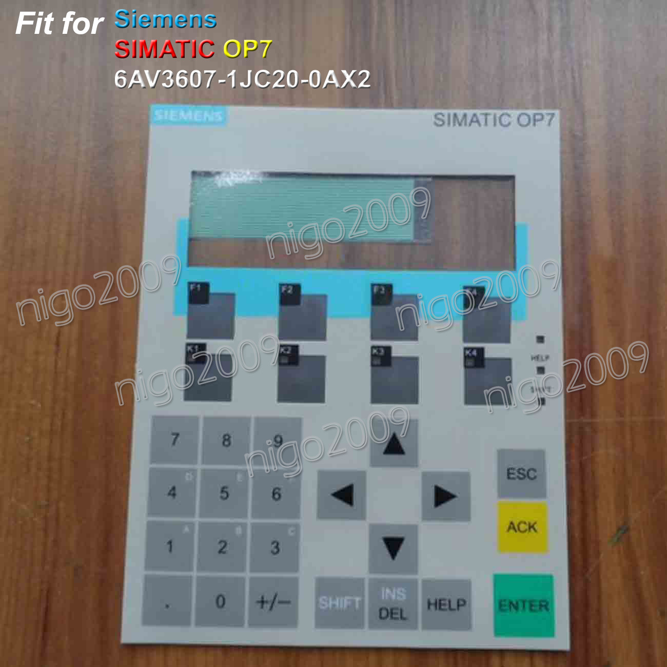 for SIEMENS SIMATIC OP7 6AV3607-1JC20-0AX2 Membrane Keypad 1 Year ...