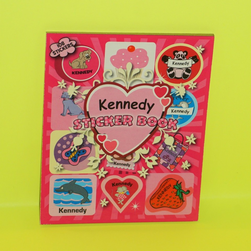 Stick N Mix Sticker Book Personalized Choose Name Boy Girls Fun & Funky ...