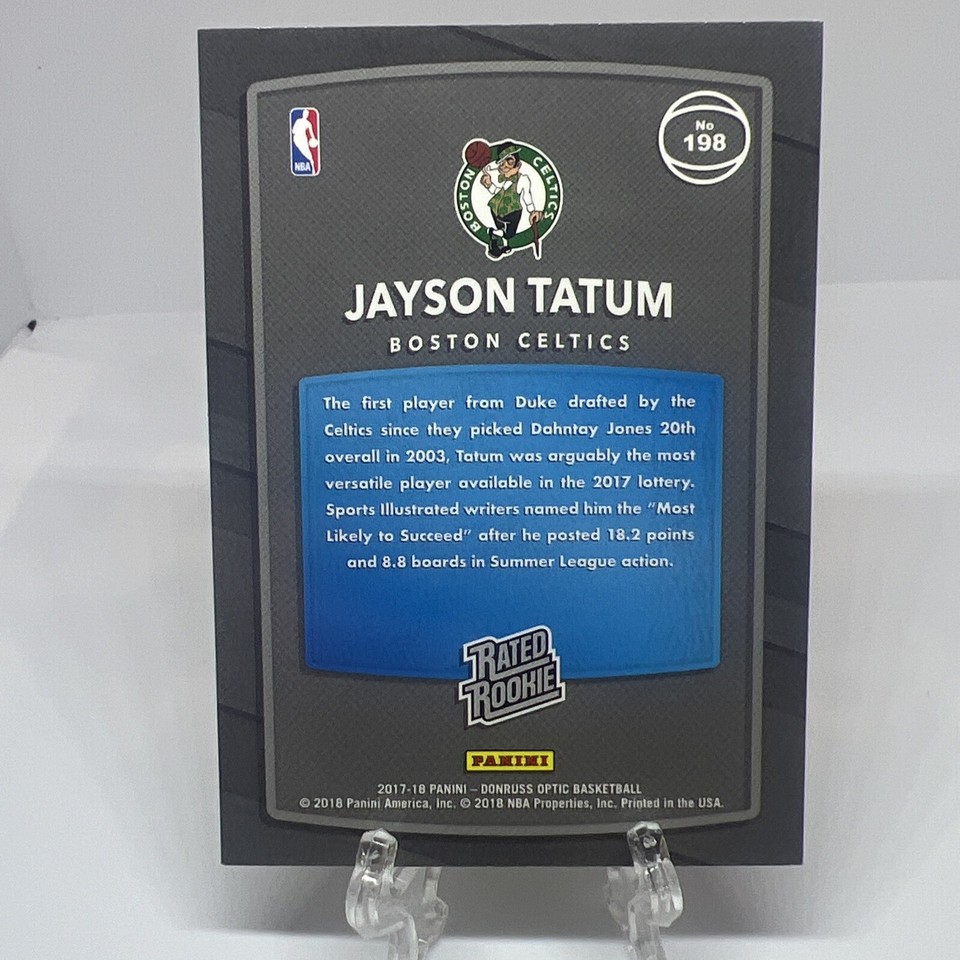2017-18 Panini Donruss Optic - Rated Rookie Red/Yellow #198 Jayson ...