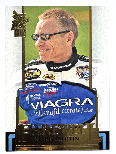 HALL OF FAMER MARK MARTIN 2005 Press Pass VIP FAREWELL NASCAR Racing ...