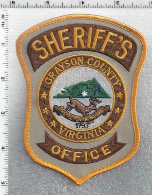 Grayson County Sheriff's Office (Virginia) 3rd Issue Shoulder Patch | eBay