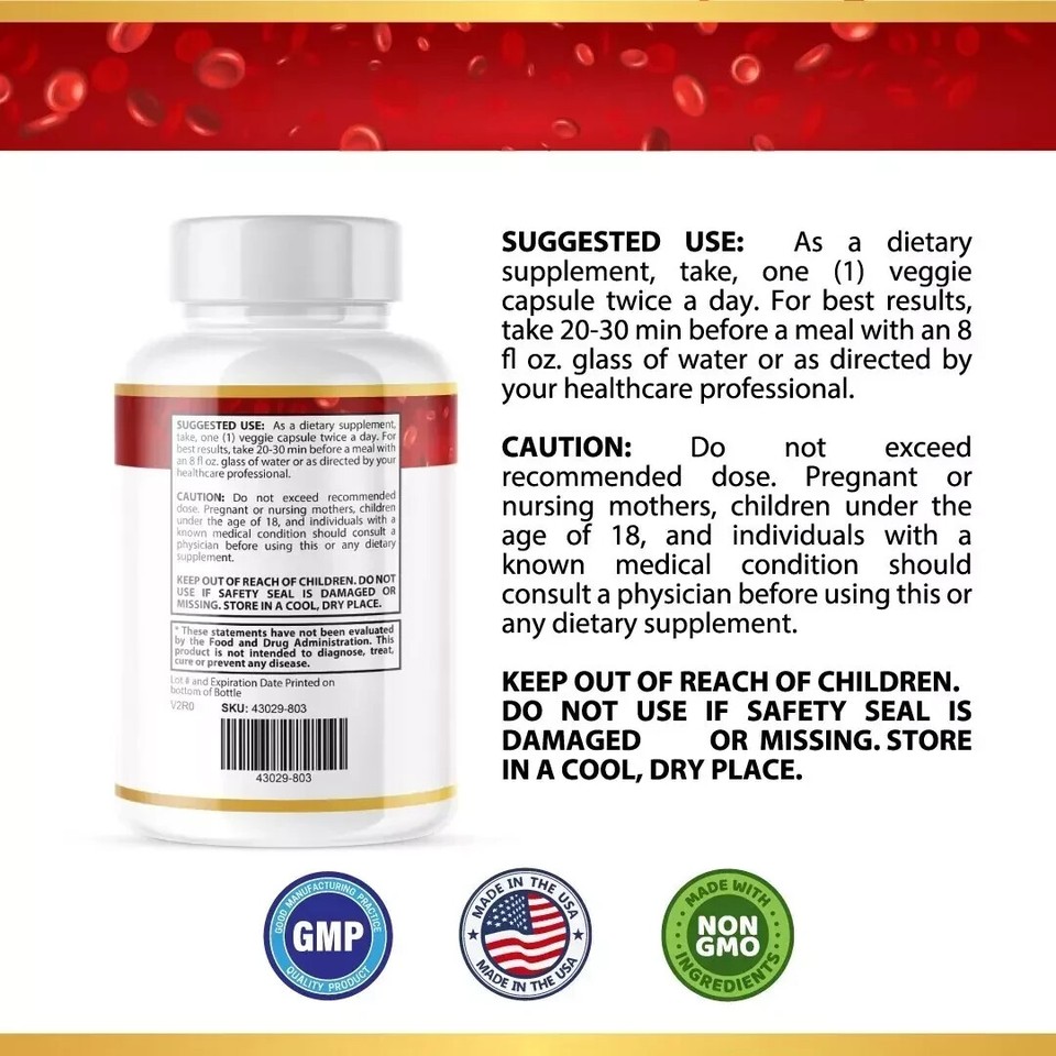 Glucoven- Blood balance - 80 Capsules USA | eBay