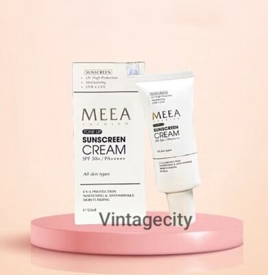 Original Meea Tone Up Sunscreen Cream SPF50 + Skincare products | eBay